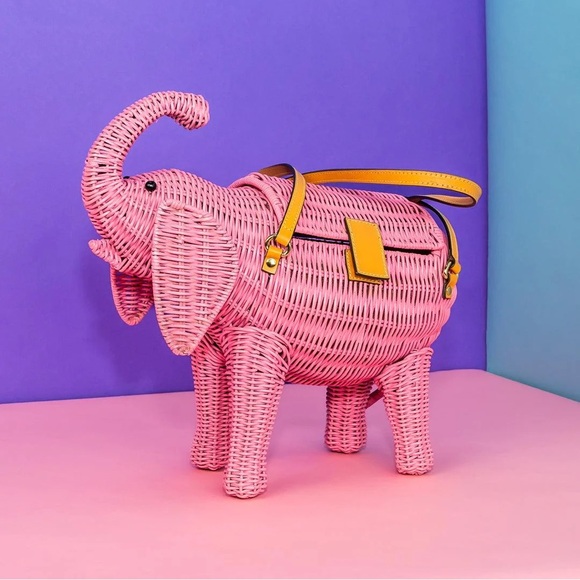 Wicker Darling | Bags | Wicker Darling Pink Pachyderm The Wicker ...